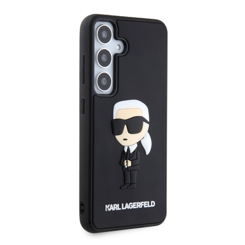 Karl Lagerfeld 3D gumový zadný kryt Ikonik pre Samsung Galaxy S24 Black ...